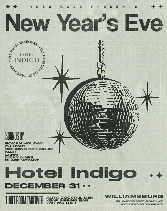 New Year's Eve at Hotel Indigo Williamsburg